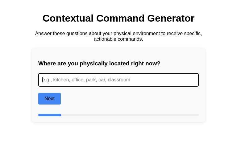 Contextual Command Generator