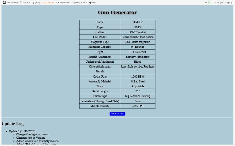 Gun Generator
