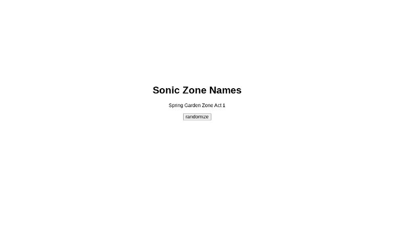 Sonic Zone Names ― Perchance Generator