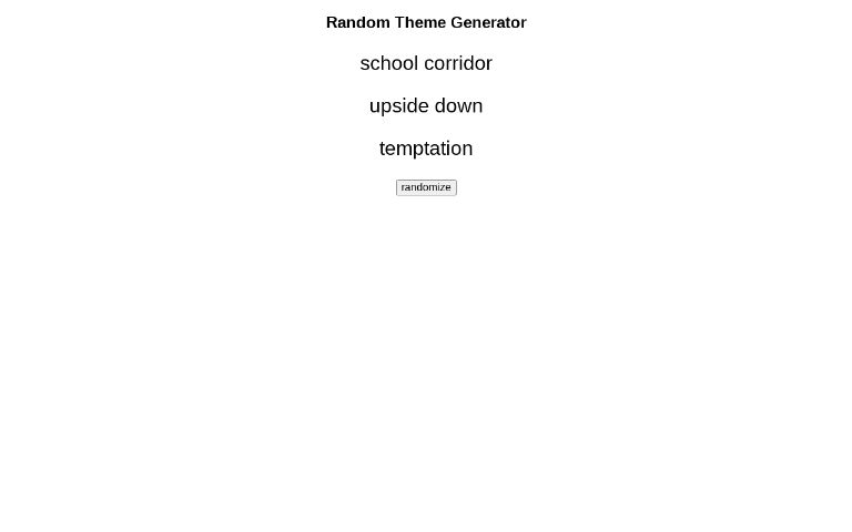 Random Theme Generator