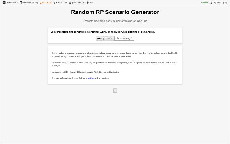 Random RP Scenario Generator
