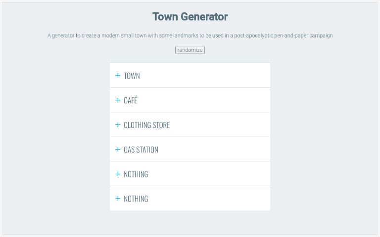 Town Generator