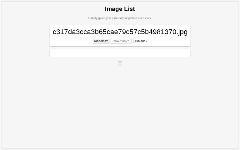 Image List ― Perchance Generator