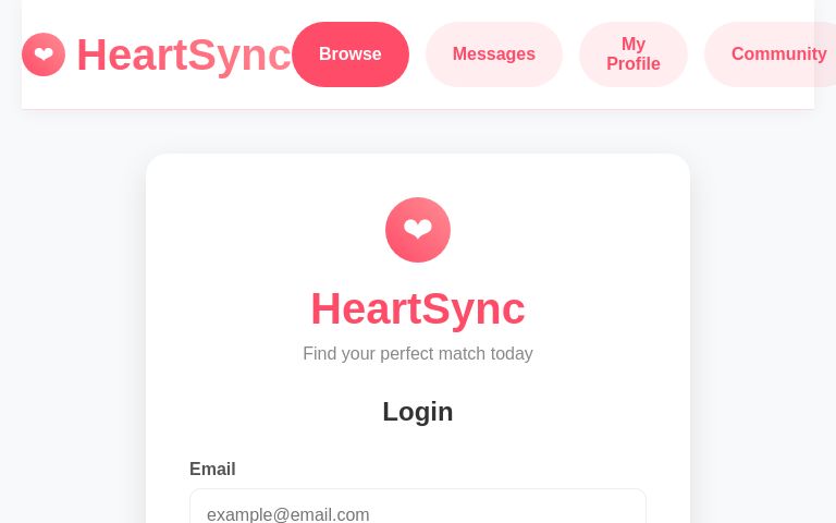 HeartSync ― Perchance Generator