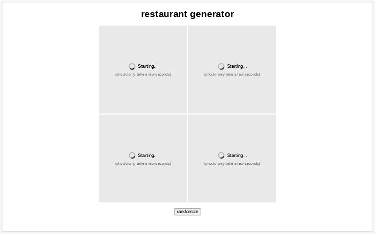 restaurant generator