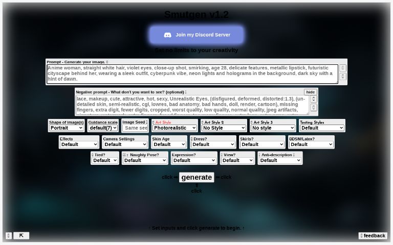 Smutgen v1.2 ― Perchance Generator