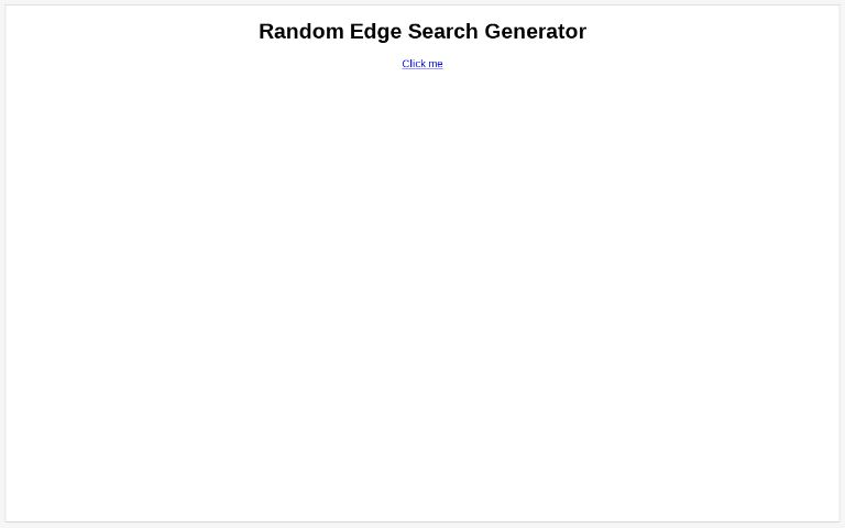 Random Edge Search Generator