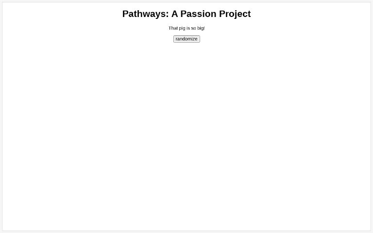 Pathways: A Passion Project ― Perchance Generator