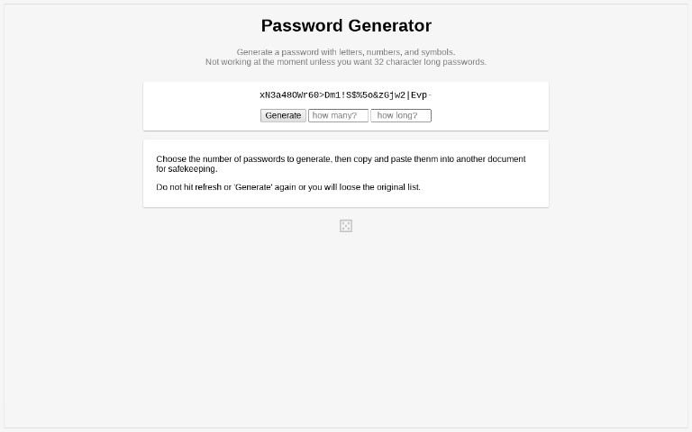 Password Generator