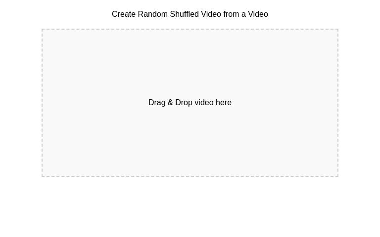 Video Shuffle ― Perchance Generator
