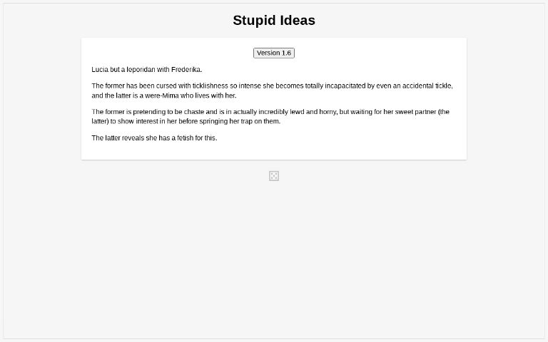 Stupid Ideas ― Perchance Generator