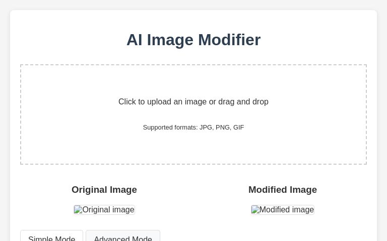 AI Image Modifier ― Perchance Generator