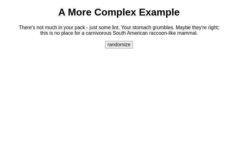 A More Complex Example ― Perchance Generator