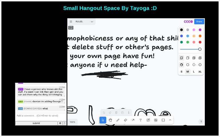 Small Hangout Space By Tayoga :D ― Perchance Generator