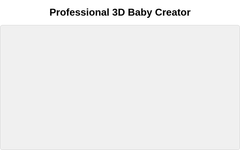 Professional 3D Baby Creator ― Perchance Generator