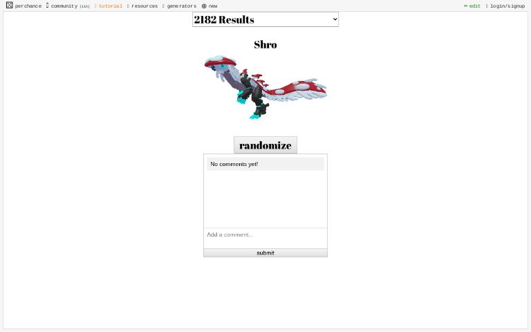 Random Character Generator Also With Other Stuff