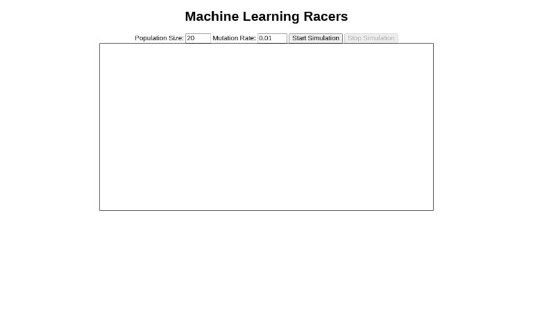 Machine Learning Racers ― Perchance Generator