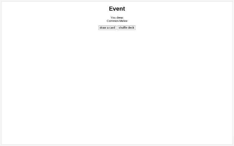 Event ― Perchance Generator