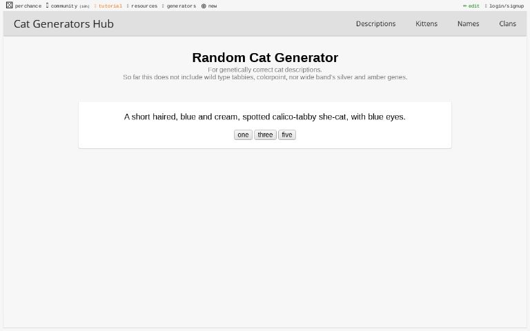 Random Cat Generator