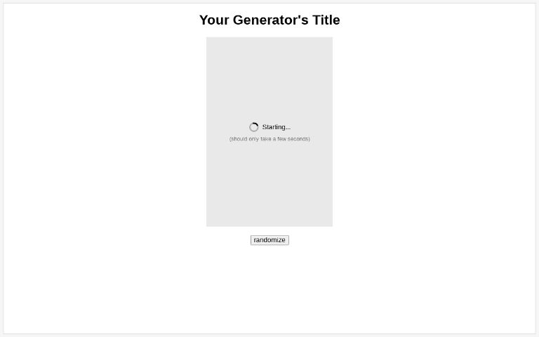 Minimal ― Perchance Generator
