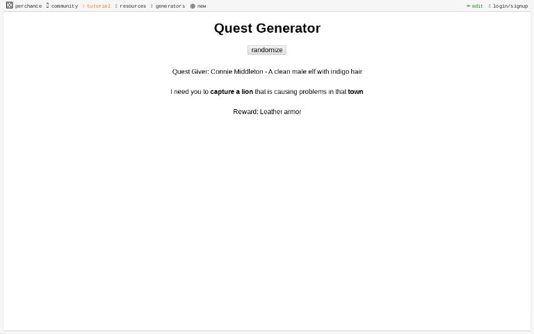 Quest Generator