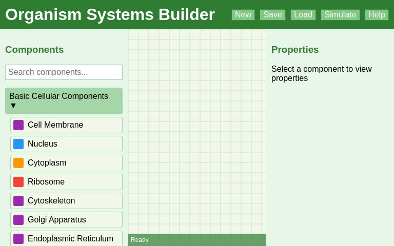 Organism Systems Builder ― Perchance Generator