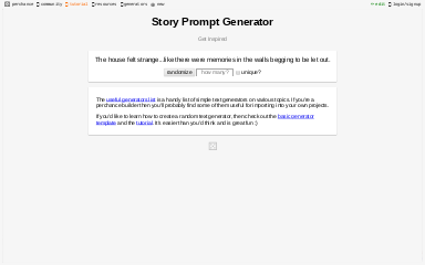 Story Prompt Generator