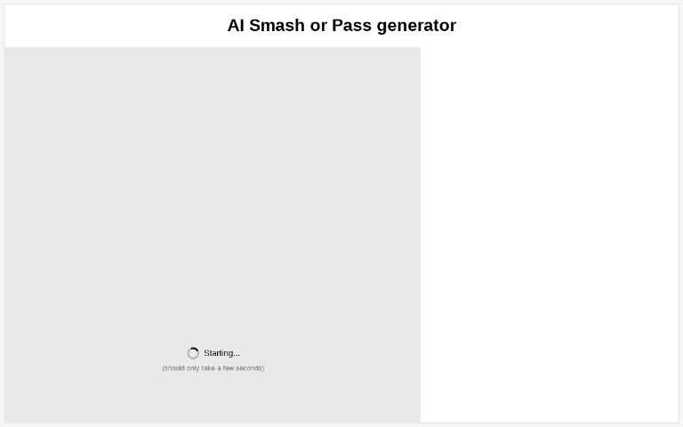 AI Smash or Pass generator
