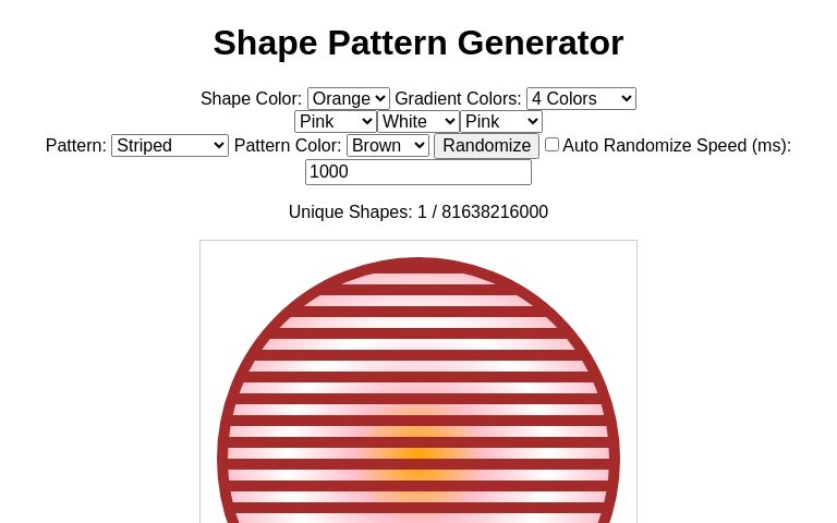 Shape Pattern Generator
