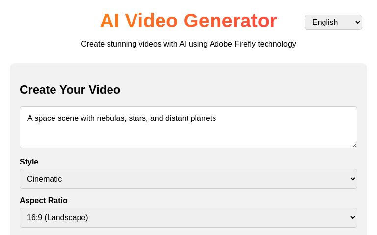 Create Your Video ― Perchance Generator