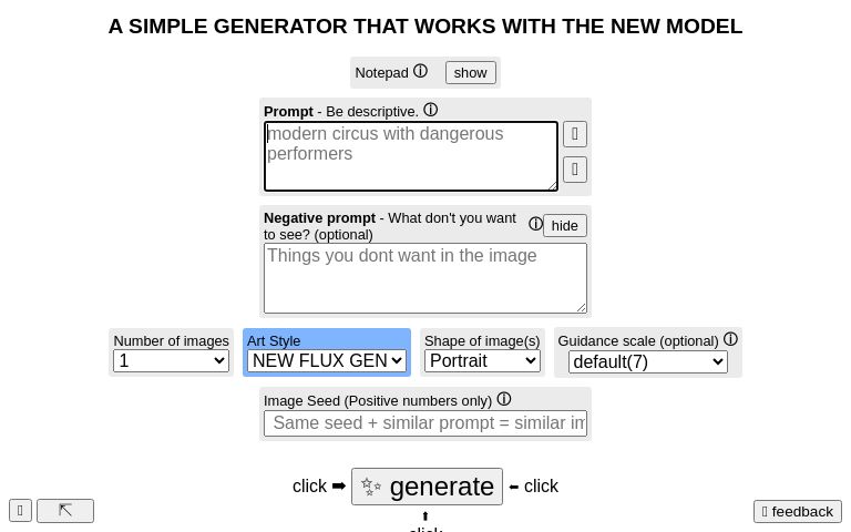 Unlocked Text 2 Image ― Perchance Generator