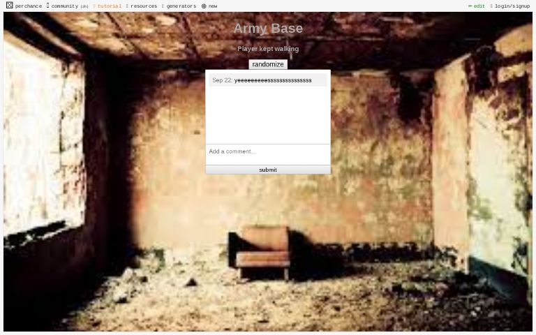 Army Base ― Perchance Generator