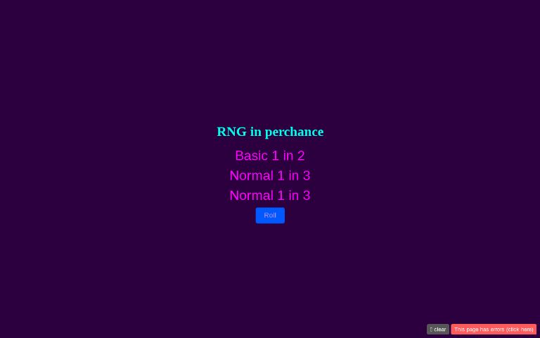 RNG in perchance ― Perchance Generator