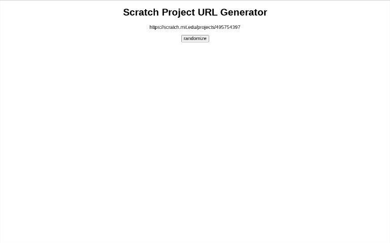 Scratch Project URL Generator