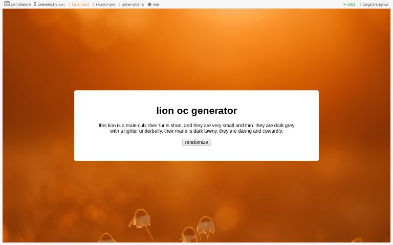 lion oc generator
