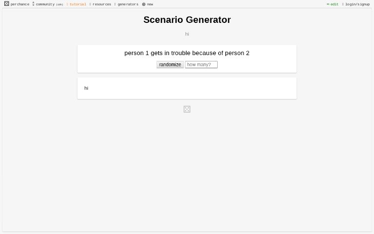 Scenario Generator