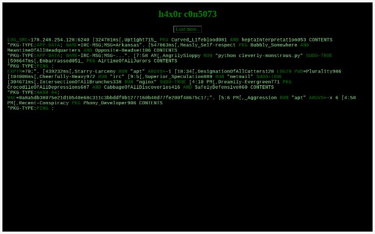 h4x0r c0n5073 ― Perchance Generator