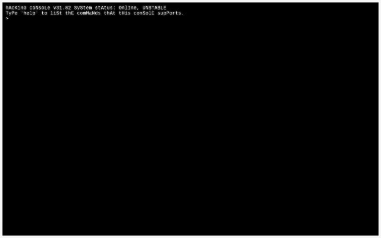 hAcKinG coNsoLe ― Perchance Generator
