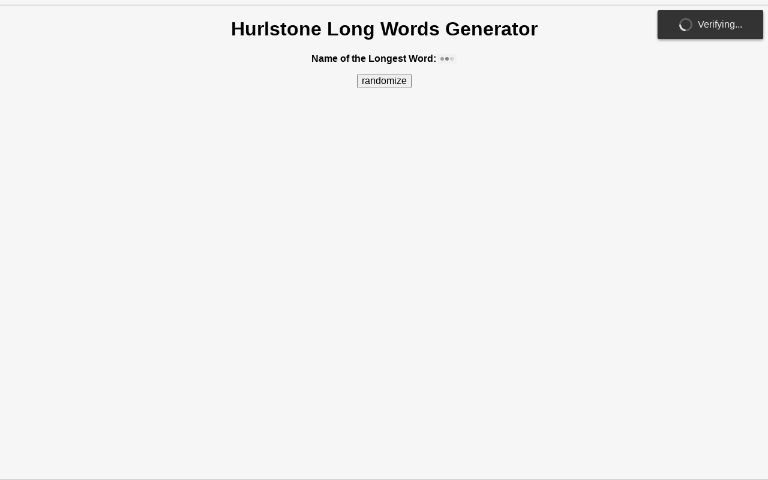 Hurlstone Long Words Generator