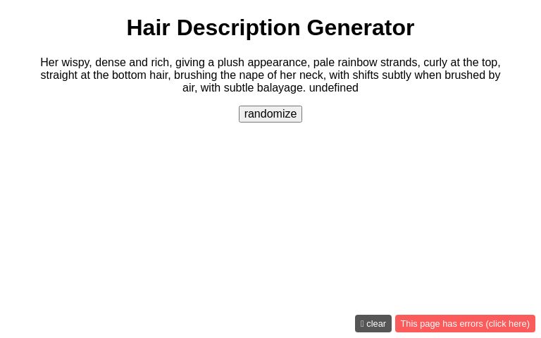 Hair Description Generator