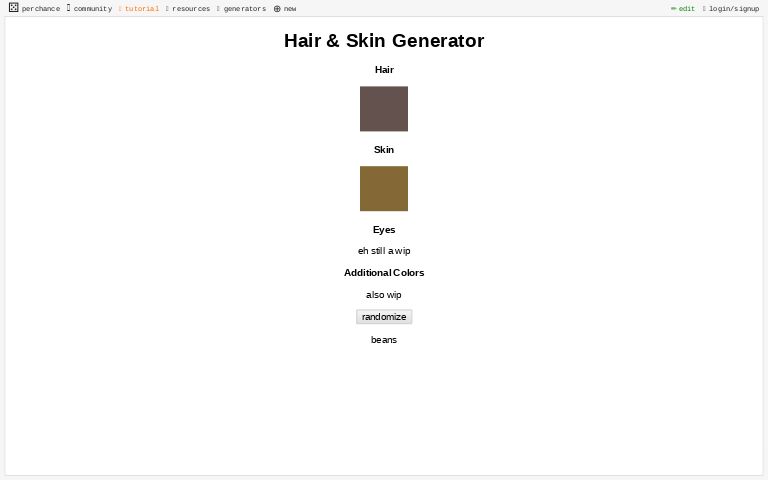 Hair & Skin Generator