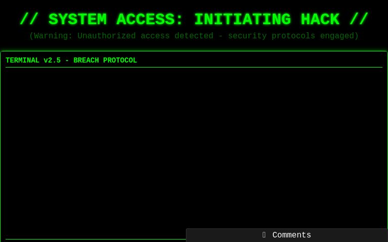 // SYSTEM ACCESS: INITIATING HACK // ― Perchance Generator