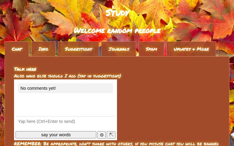 Study ― Perchance Generator