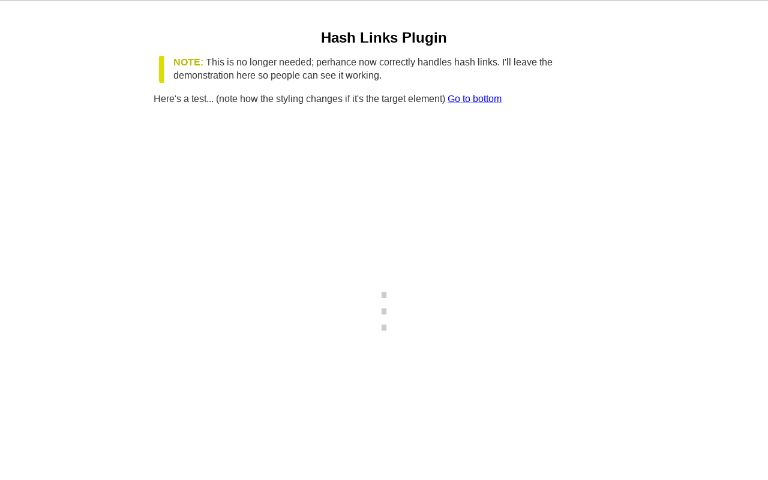 Hash Links Plugin