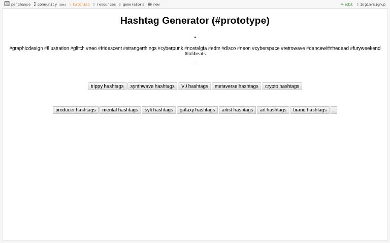 Hashtag Generator (#prototype)