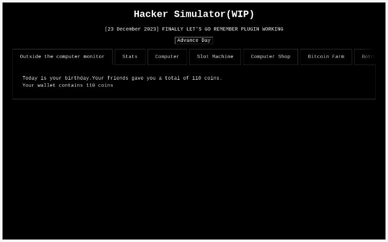 Hacker Simulator(WIP) ― Perchance Generator