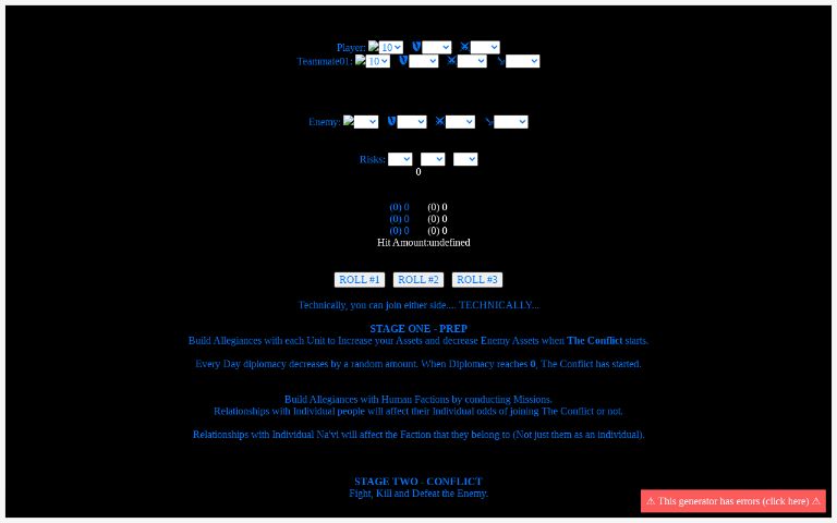 Hazard Buildingloot ― Perchance Generator