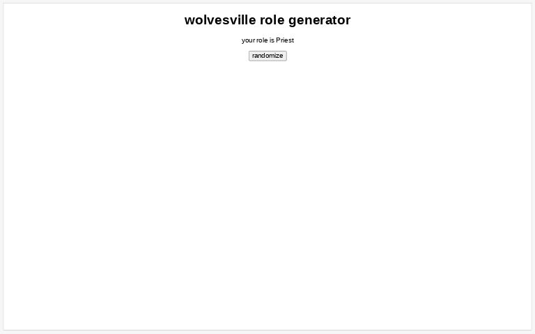 wolvesville role generator