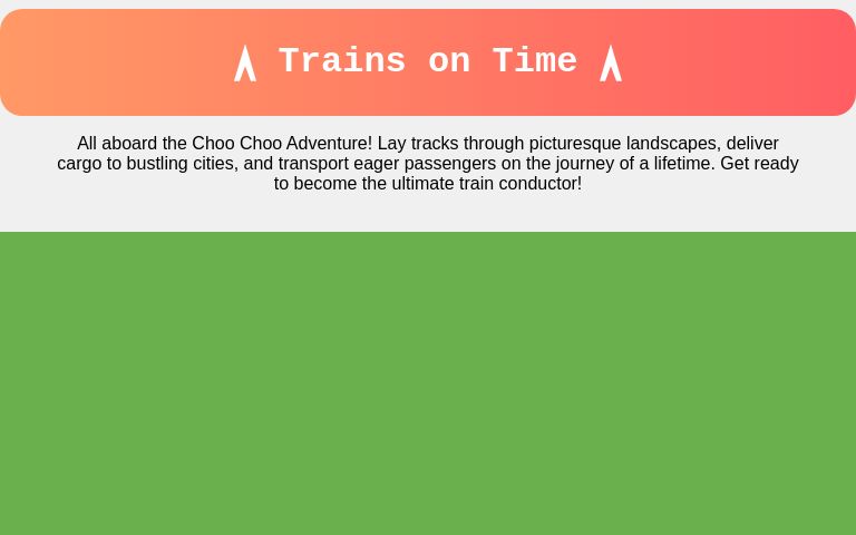 Trains on Time ― Perchance Generator