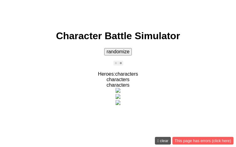 Character Battle Simulator ― Perchance Generator